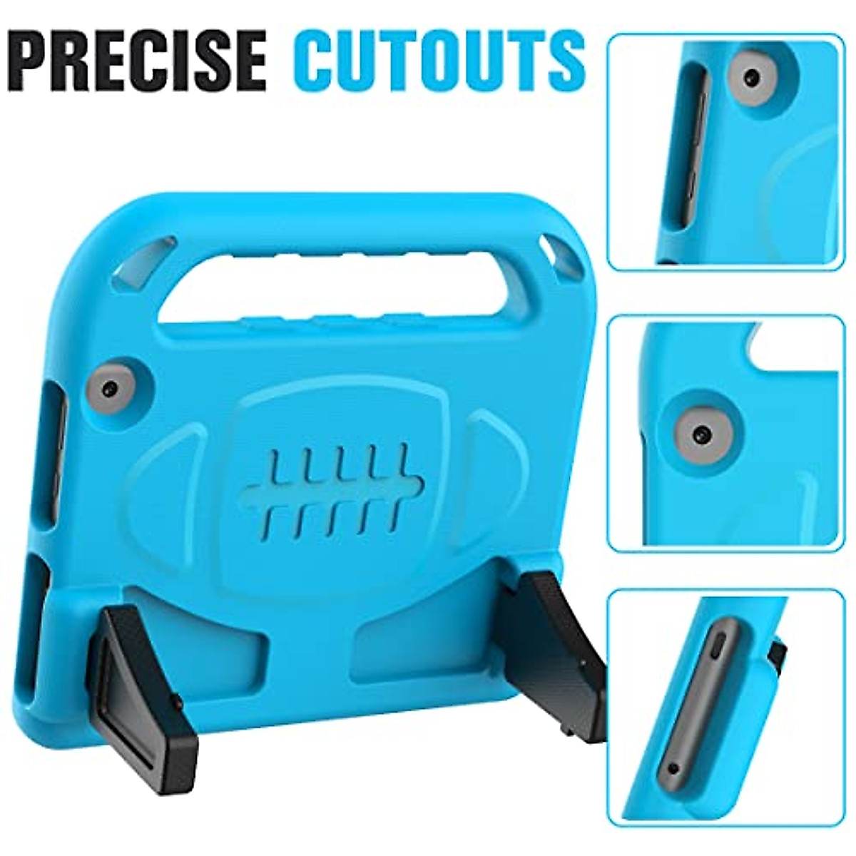 LEDNICEKER Kids Case for All-New Fire HD 8 & Plus 2020 & 2022- Lightweight Shockproof Handle with Stand Kid-Proof Case for Amazon Fire HD 8 inch Tablets (2022/2020 Release) - Blue