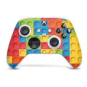 GNG Building Block Skins Compatible with Xbox Series X Console Decal Vinal Sticker + 2 Controller Set