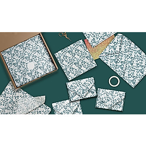 Printed Tissue Paper - Decorative Tissue for Decoupage - Fall Tissue Paper - Teardrop Leaves Tissue Paper | 24 Sheets 20" x "30"