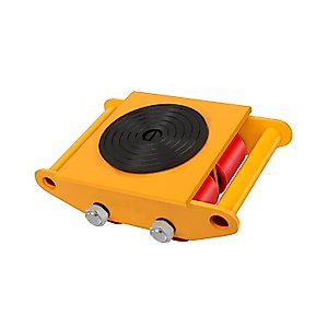 GCCSJ 6T Machinery Skate Dolly, 13200lbs Machinery Moving Skate Machinery Mover Skate with 360° Rotation Cap, Dolly Machinery Skate for Industrial Moving Equipment