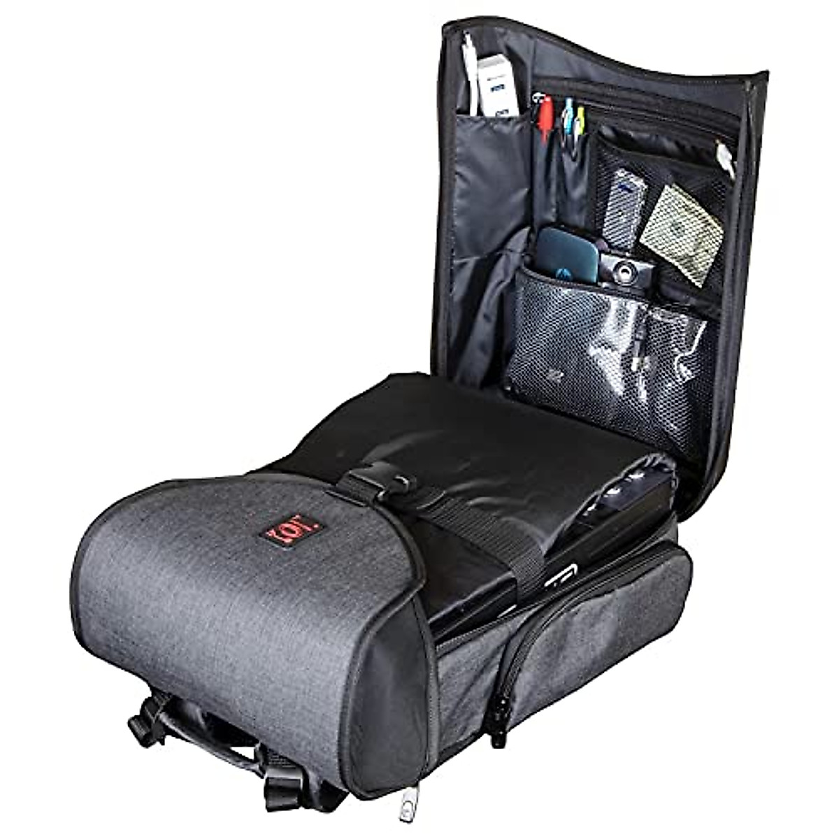 Battle Pack Hard Shell DJ Backpack -Charcoal Black