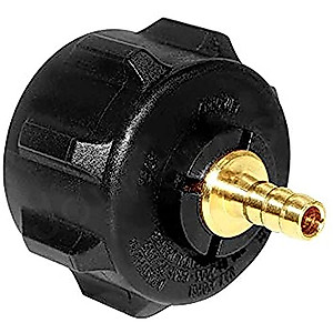 ANPTGHT 2pcs QCC1 Propane Adapter Gas Regulator Valve Fitting with Nut and 1/4" Hose Barb Propane Tank Connectors Adapters