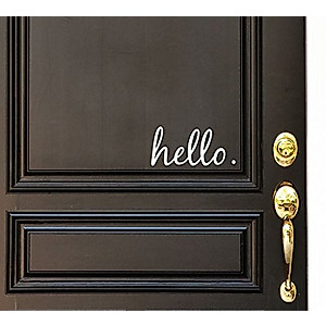 Girls Custom Name and Initial Wall Decal Sticker, 20" W by 14" H Girls Name Wall Decals, Wall Decor, Personalized, Girls Decor, Girls Nursery, Girls Bedroom, Plus Free White Hello Door Decal