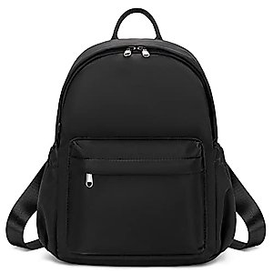 Small Backpack for Women Teen Girls Mini Backpack Purse Black Travel Daypack Daily Use Bag