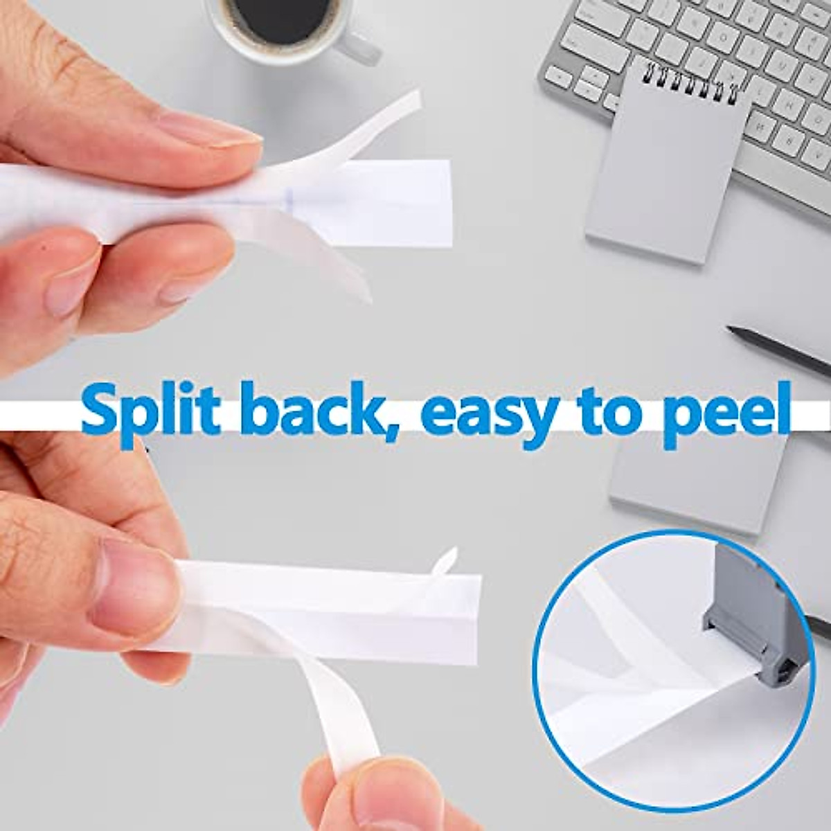 Weemay 4 Pack TZe-641 Label Replacement for Brother 18mm Yellow Ptouch Standard Laminated Label Maker Tape 3/4" TZe641 TZ-641 TZ641 for PT-D400AD PT-D610BT PT-D600 PT-D410 Printer, 0.7" x 26.2'