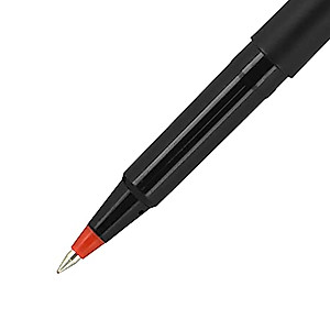 uni-ball 60152 Roller Ball Stick Dye-Based Pen Red Ink Micro Dozen