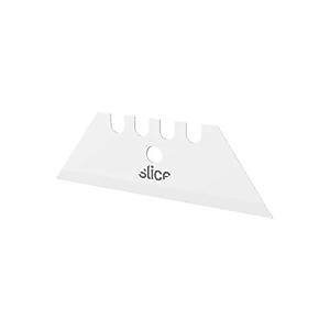 Slice 10525 Ceramic Utility Blades (Pointed Tip), True Safety Blades, Finger Friendly, Safe to Touch, 11x Longer Lasting Than Metal, Double-Sided Blades Extend Blade Life, Never Rusts (2 Blades)