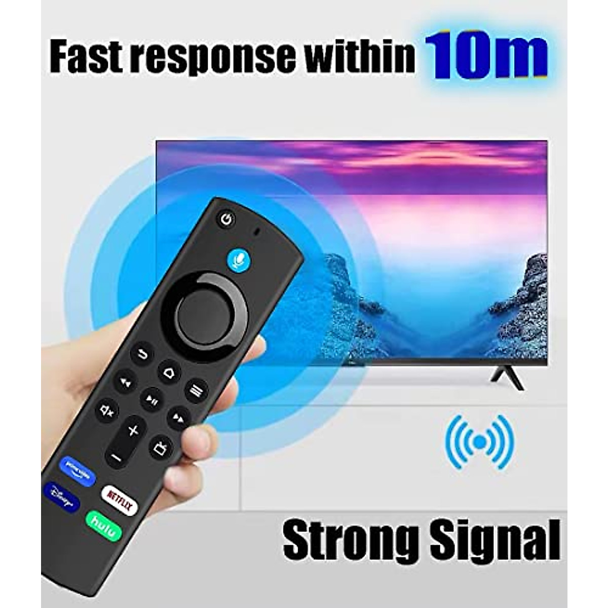 Voice Remote Control L5B83G Replacement for Fire TV (3rd Gen, Pendant Design), Fire TV Lite, Fire TV Stick 4K Max/Bundle (2nd Gen and Later), TV Cube (1st Gen and Later)