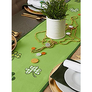 DII St. Patrick's Day Collection Tabletop, Table Runner, 14x52, Lucky Day