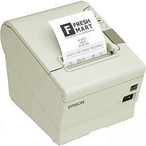 Epson TM-T88V Thermal Receipt Printer Bundle for Office - Package Includes The Epson Receipt Printer TM-T88V, Compatible Power Adapter, USB Cable & Microfiber Cloth, High-Speed (Renewed)