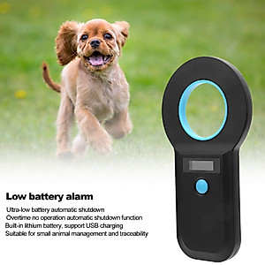 Pet Microchip Scanner, Dog Chip Scanner Microchip Scanner with Storage Function Animal Chip Reader Microchip Scanner for Handheld 134.2Khz 125Khz Rechargeable