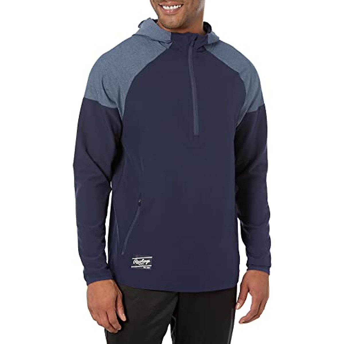 Rawlings Men's Standard Adult Color Sync Long Sleeve Jacket, XX-Large, Navy