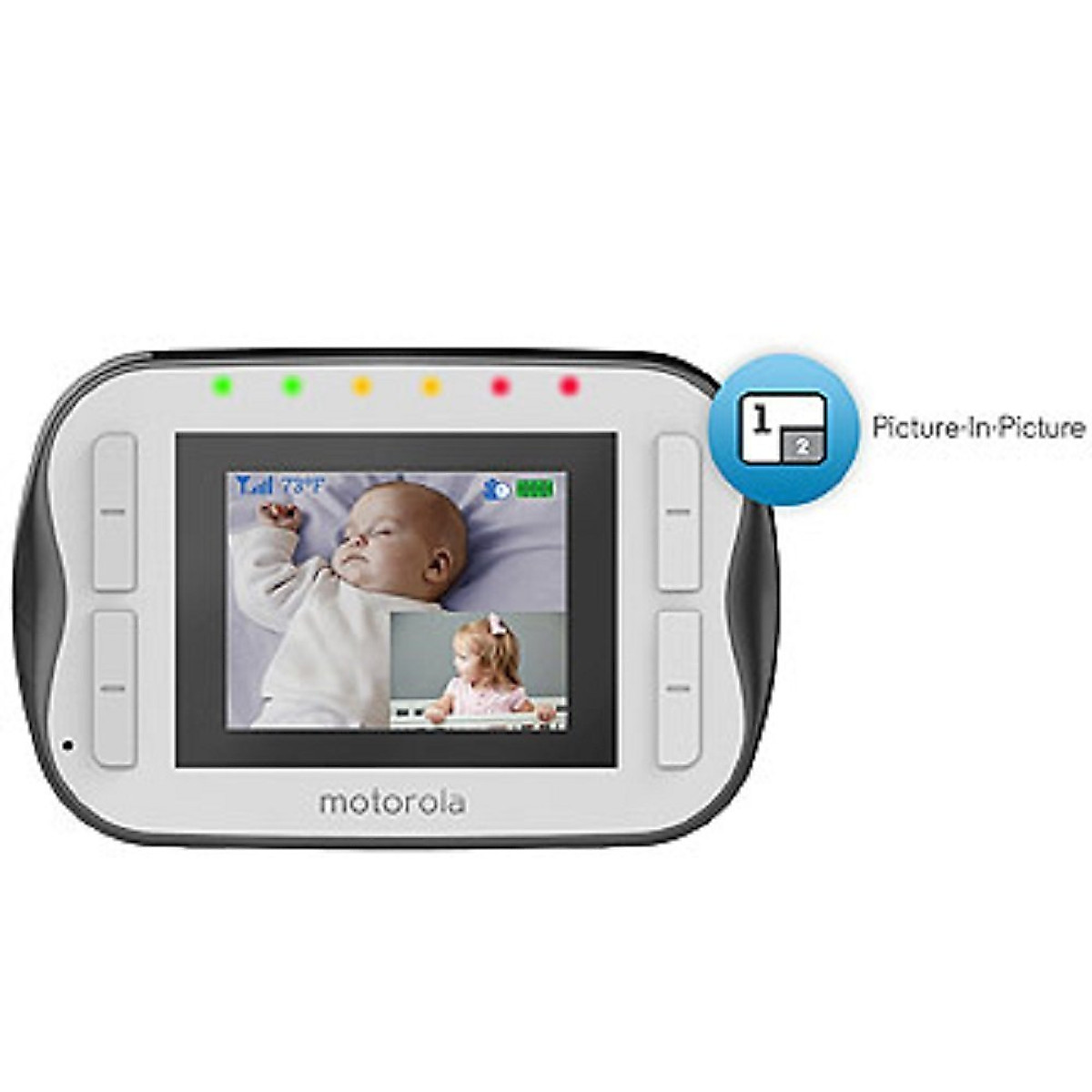 Motorola Digital Video Baby Monitor MBP41S with Video 2.8 Inch Color Screen, Infrared Night Vision, with Camera Pan, Tilt, and Zoom … (2.8" Screen - One Camera)