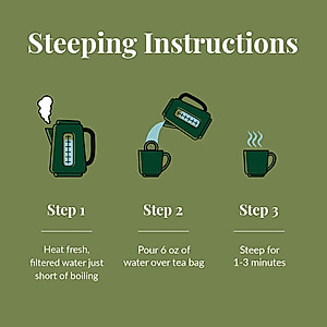 The Republic of Tea Organic Double Green Matcha, Gourmet Blend of Organic Green Tea And Matcha Powder, 50 Count