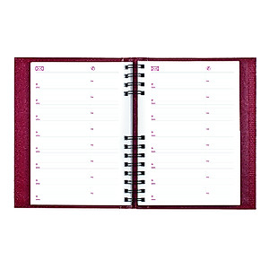 Brownline 2023 CoilPro Daily/Monthly Planner, Untimed Journal, 12 Months, January to December, Twin-Wire Binding, 8.25" x 5.75", Bright Red (CB389C.RED-23)