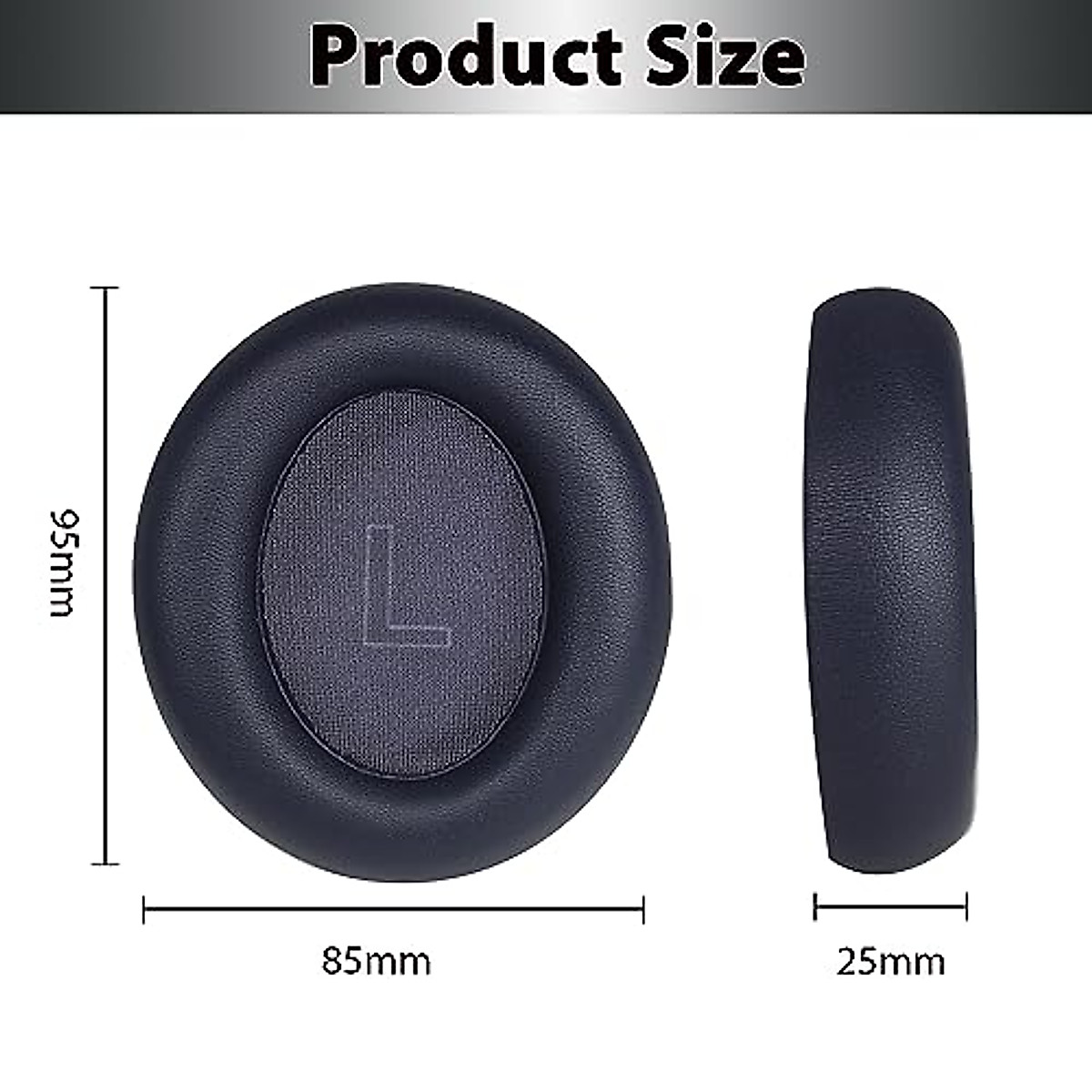Q30 Protein Leather Earpads for Anker Soundcore Life Q30 by Anker Life Q35 Headphone Headsets Earmuff Repair Part Q35 Noise Cancelling Ear Covers Cushions (Dark Blue)