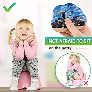 Potty Training Stickers Reusable - Toilet Targets for Potty Training Boys & Girls 10 pcs Toddlers Kids Magic Potty Targets Color Changing Potty Training Urinal Bullseye Toilet Reusable Pee Aim Target