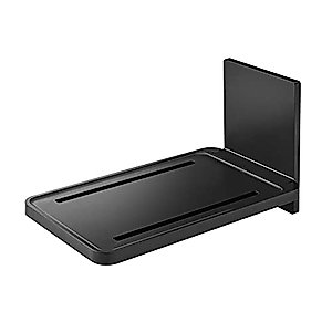 Yamazaki Industries 5533 Magnetic Bathroom Folding Shelf, Black, Approx. W 8.7 x D 15.2 x H 8.7 inches (22 x 38.7 x 22 cm), Tower, Easy Installation, Space Saving