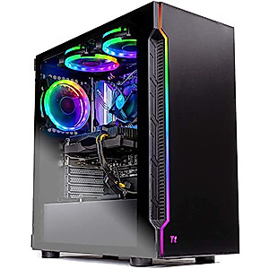 Skytech Gaming Shadow Gaming PC Desktop – INTEL Core i5 10400F 2.9 GHz, RTX 3050, 1TB NVME SSD, 8G DDR4 3200, 600W GOLD PSU, AC Wi-Fi, Windows 10 Home 64-bit,Black