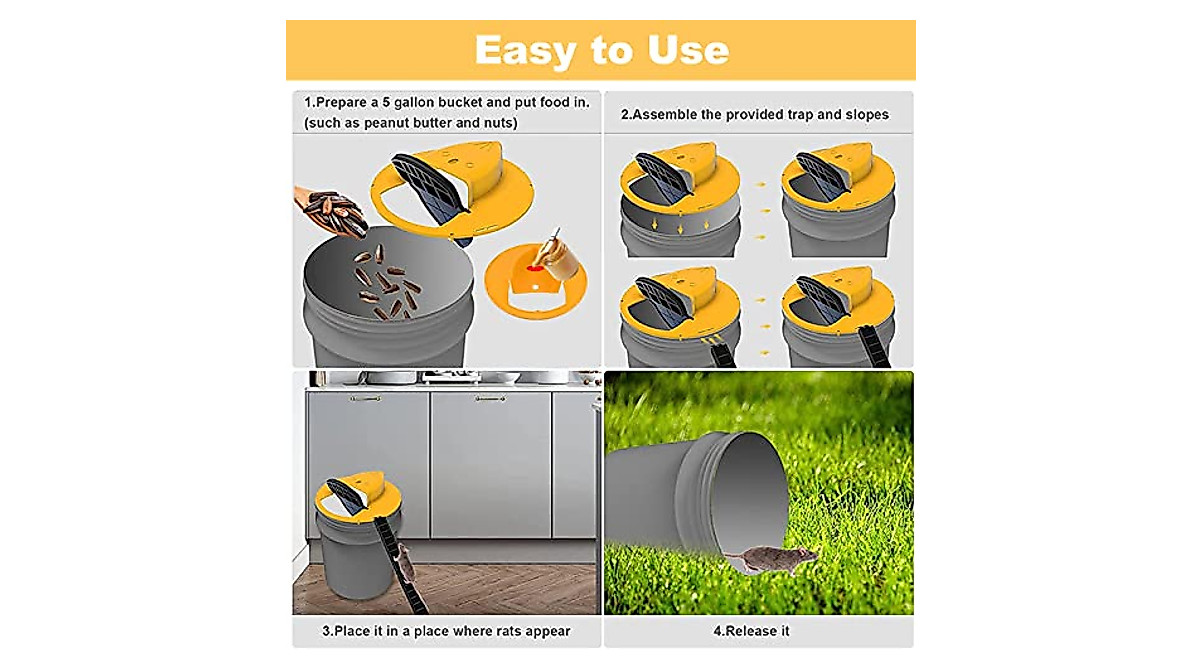 Humane Flip N Slide Mouse Trap: Safe & Multi-Catch Rodent Control