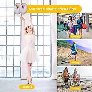 Povihome Toe Pouches Pads to Protect Toe, Gel Toe Cover for Women's 5-7 for Heel, Ballet, Point Shoes - 1 Pairs