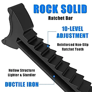 TCE 3 Ton (6,000 LBs) Capacity Double Locking Steel Jack Stands, 2 Pack, Blue, AT43002AU