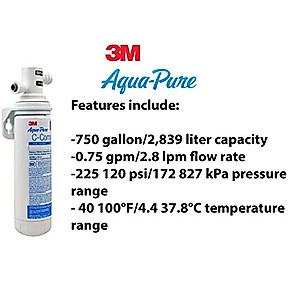 3M Aqua-Pure Under Sink Dedicated Faucet Replacement Water Filter Cartridge, for use with AP Easy Complete system