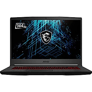 MSI GF65 Thin 10UE Gaming Laptop: 15.6" 144hz IPS-Level Screen, Intel 10th Gen i5-10500H, NVIDIA GeForce RTX3060, 512GB SSD, 8GB Memory, Black