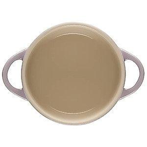 Le Creuset Stoneware Mini Round Cocotte with Flower Lid, 8oz., Provence