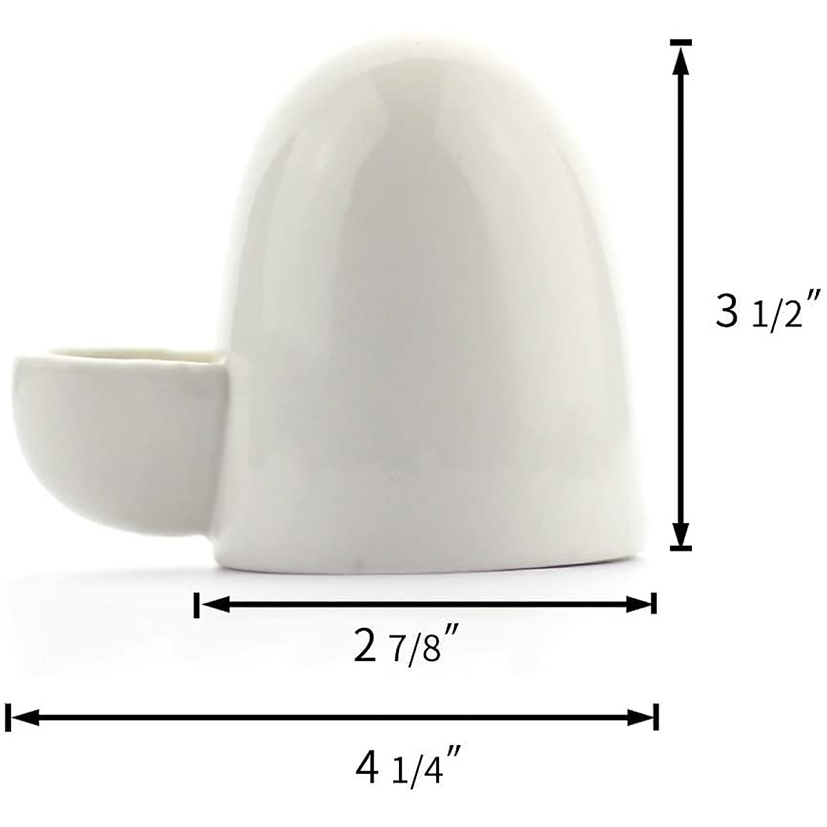 Dahey Drinking Water Feeder Ceramics Slient Bottle Waterer Automatic Small Pets for Hamster Hedgehog Chinchilla Ferret Small Guinea Pig, White, 8Oz