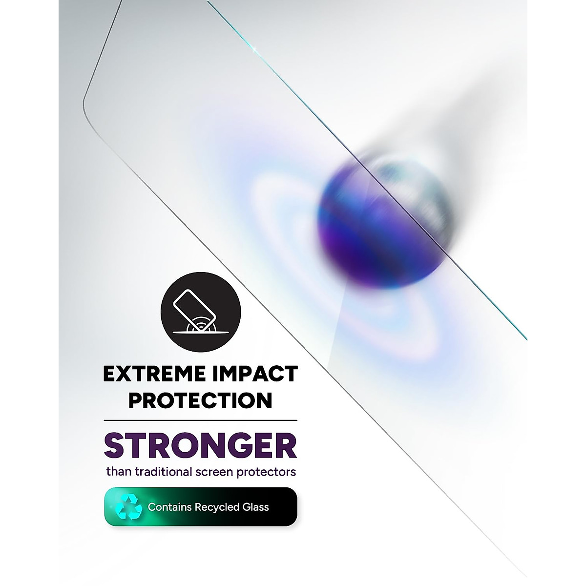 ZAGG Glass+ Screen Protector for iPhone 16 Pro – 3X Stronger Tempered Glass with Reinforced Edges, Scratch & Smudge Resistant, InvisibleShield, Easy Installation