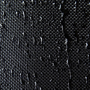Solid Onyx Black 100% Nylon Canvas Fabric Water Repel Finish 58" Width x 5 Yard Lot
