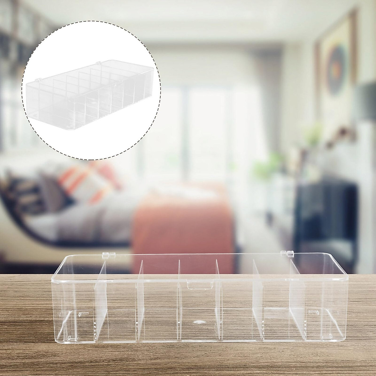 UPKOCH Tea Bags Tea Bag Holder Organizer Clear Acrylic Sugar Packets Storage Bin Box Coffee Bags Containers for Coffee Station Kitchen Cabinet Counter Top Pantry