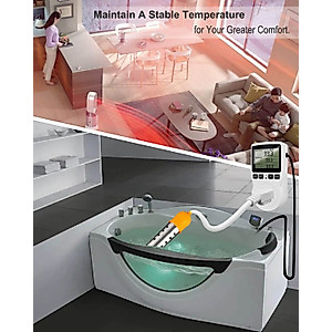 Digital Temperature Controller Outlet, 120V Electric Thermostat Outlet Plug with Timer Heating Cooling Control 110V for Reptile Terrarium Greenhouse Refrigerator