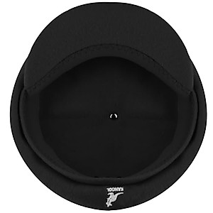 Kangol Wool Spitfire Hat for Men and Women, Extra-Large, Black
