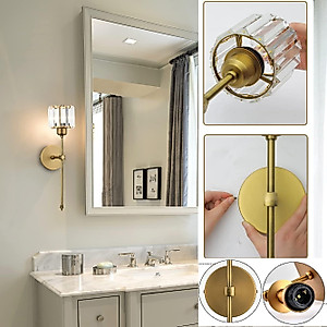 SKIVTGLAMP Industrial Wall Sconce Plug-in Cord with Remote Control, No Drilling Wall Mounted Dimmable LED Edison Bulbs Farmhouse Wall Hanging Upward for Home Decor Gallery Customizable 2 Lights