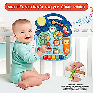 Baby Learning Walker 3 in 1 Sit-to-Stand Learning Walker Kids Activity Center with Weight Gain Design Table Lights Music Phone Multifunction Educational Push Toy for Toddlers Boys Girls (Colorful)