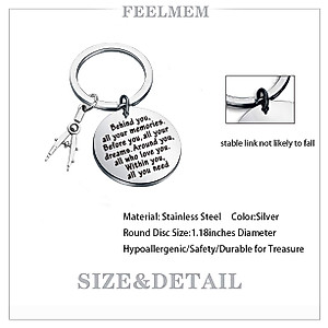FEELMEM Architect Keychain Architecture Gift Architect Gift Behind You All Your Memories Before You All Your Dreams Architecture Student Gift Architecture Graduation Gift (Architect Keychain)