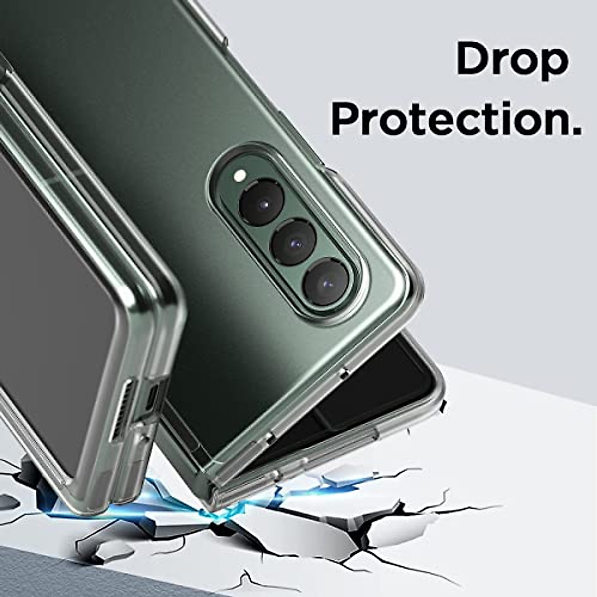 AICase for Samsung Galaxy Z Fold 4 Case Clear, [Anti-Yellow] Ultra-Thin Slim Fit Transparent Hard PC Protective Phone Case for Samsung Fold 4 5G