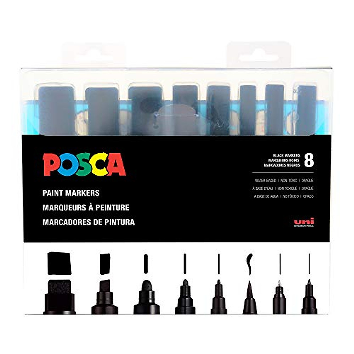 Posca Acrylic Paint Marker, Black