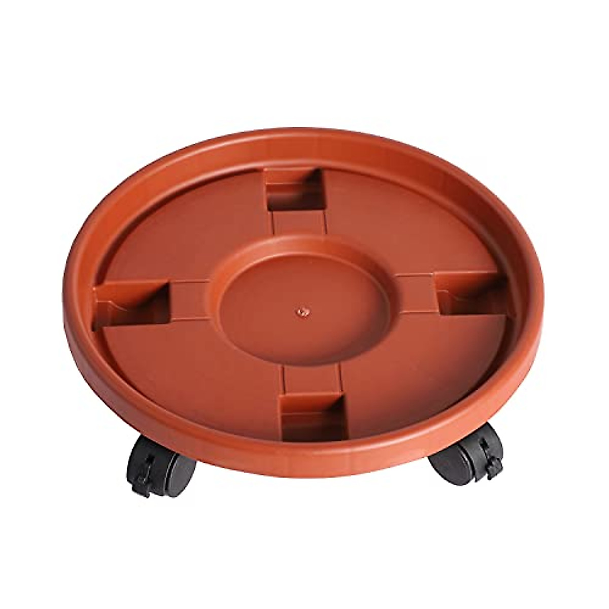 4 Pack 13 inch Plant Caddy with Four Lockable Universal Wheels,Easy Moving Plant Dolly, Indoor Outdoor Flower Pot Mover with Locking Wheels