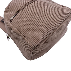 JASASCCEL Mini Backpack Corduroy Backpack Purse Casual Daypack for Women Travel Satchel Rucksack Cute Shoulder Bag