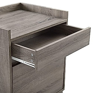 Linon Tracey Filing Cabinet, 22"W x 17.2"D x 27"H, Gray