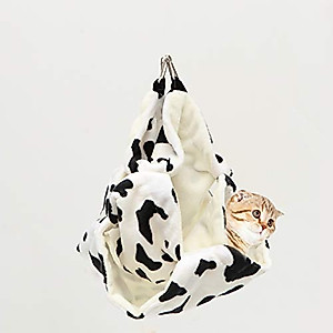 POPETPOP Hamster Bed House Hammock - Small Animal Warm Bed House Guinea Pig Hedgehog Chinchilla Cotton Nest Hamster Accessories for Sugar Glider Hamster Small Bird Pet