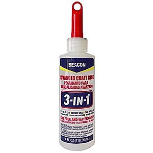 Beacon 3-in-1 Advanced Crafting Glue, 4-Ounce, 1-Pack