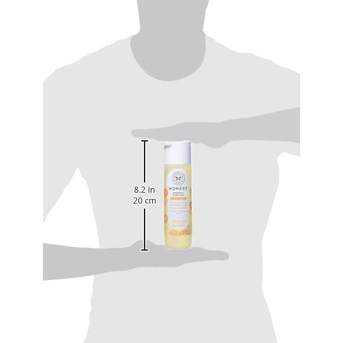 The Honest Company Perfectly Gentle Sweet Shampoo and Body Wash with Naturally Derived Botanicals, Orange Vanilla, Chamomile, 10 Fl Oz