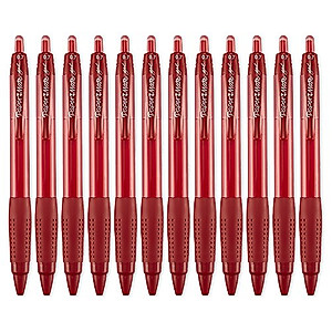 Paper Mate 1746326 Gel Pens, Medium (0.7mm), Red, 12 Count