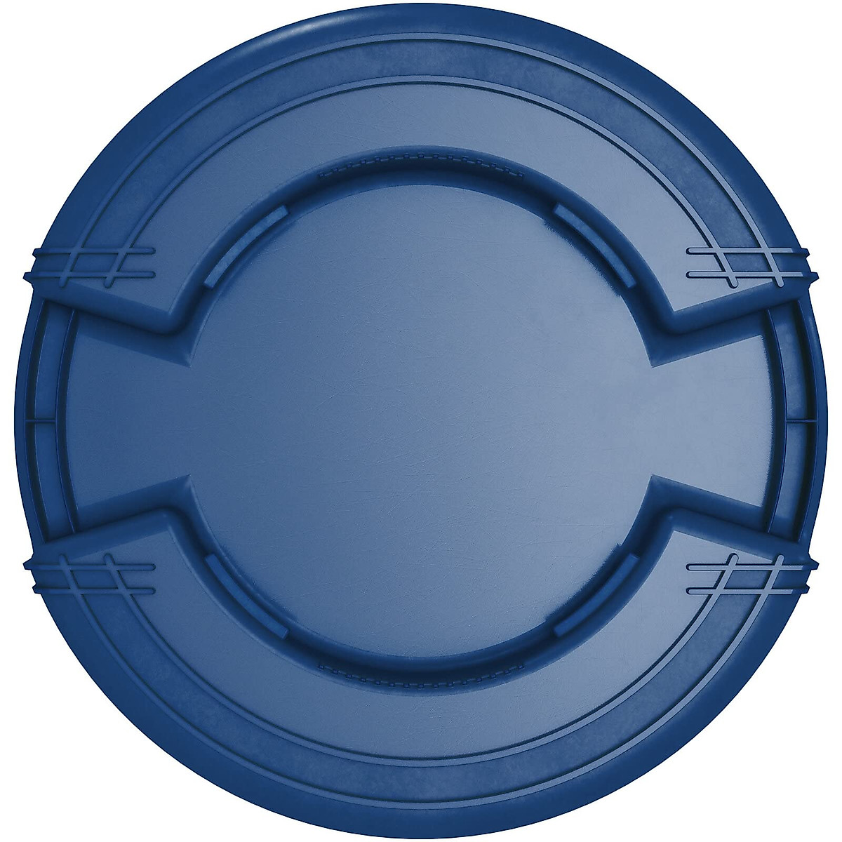 SPARTA Bronco Waste Bin Container, Trash Can, (Lids Sold Separately), Polyethylene, 32 Gallons, Blue, (Pack of 4)