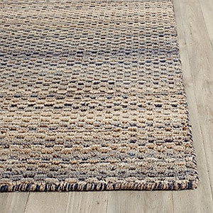 SAFAVIEH Himalaya Collection Area Rug - 8' x 10', Grey, Handmade Wool, Ideal for High Traffic Areas in Living Room, Bedroom (HIM729A)
