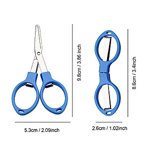 Folding Scissors Small Foldable Scissors Mini Travel Stainless Steel Portable Scissors Bulk Glasses Shaped Anti Rust Sewing Cutter Shear for Nurse Week Gifts School Office Supplies(50 Pcs)
